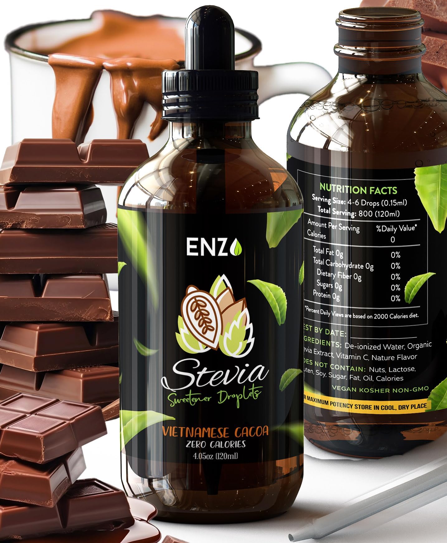 Amazon.com: Modern Nature Caramel Flavor Liquid Stevia Drops Sweetener ...