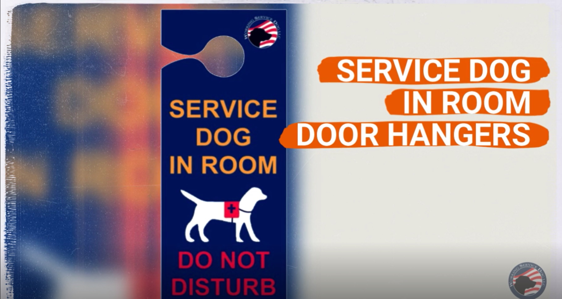 Watch Service Dog In Room Door Hangers on Amazon Live