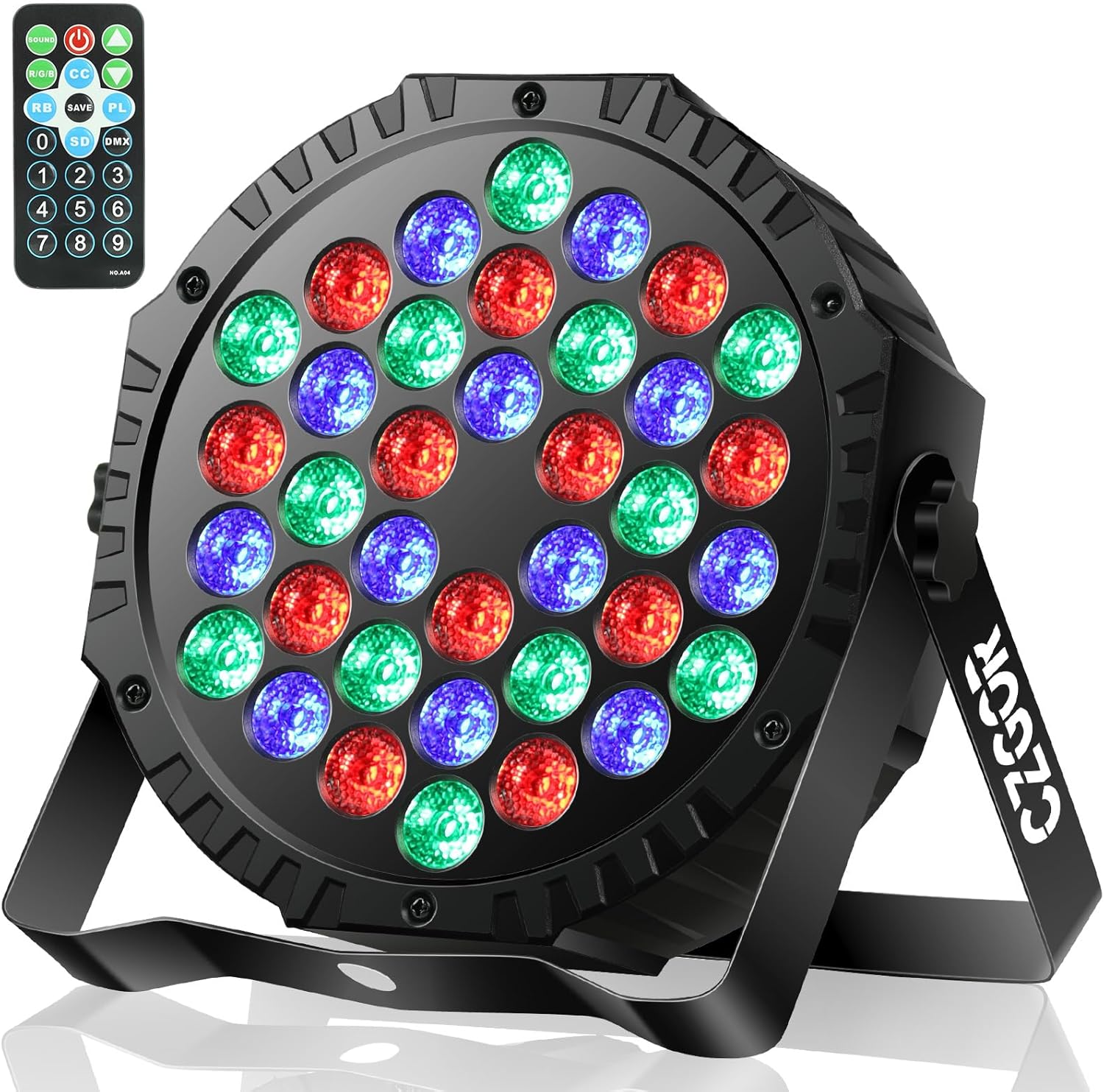 Amazon.com: 36 LED RGB Stage Lights - Czgor 36W DJ Par Lights with ...