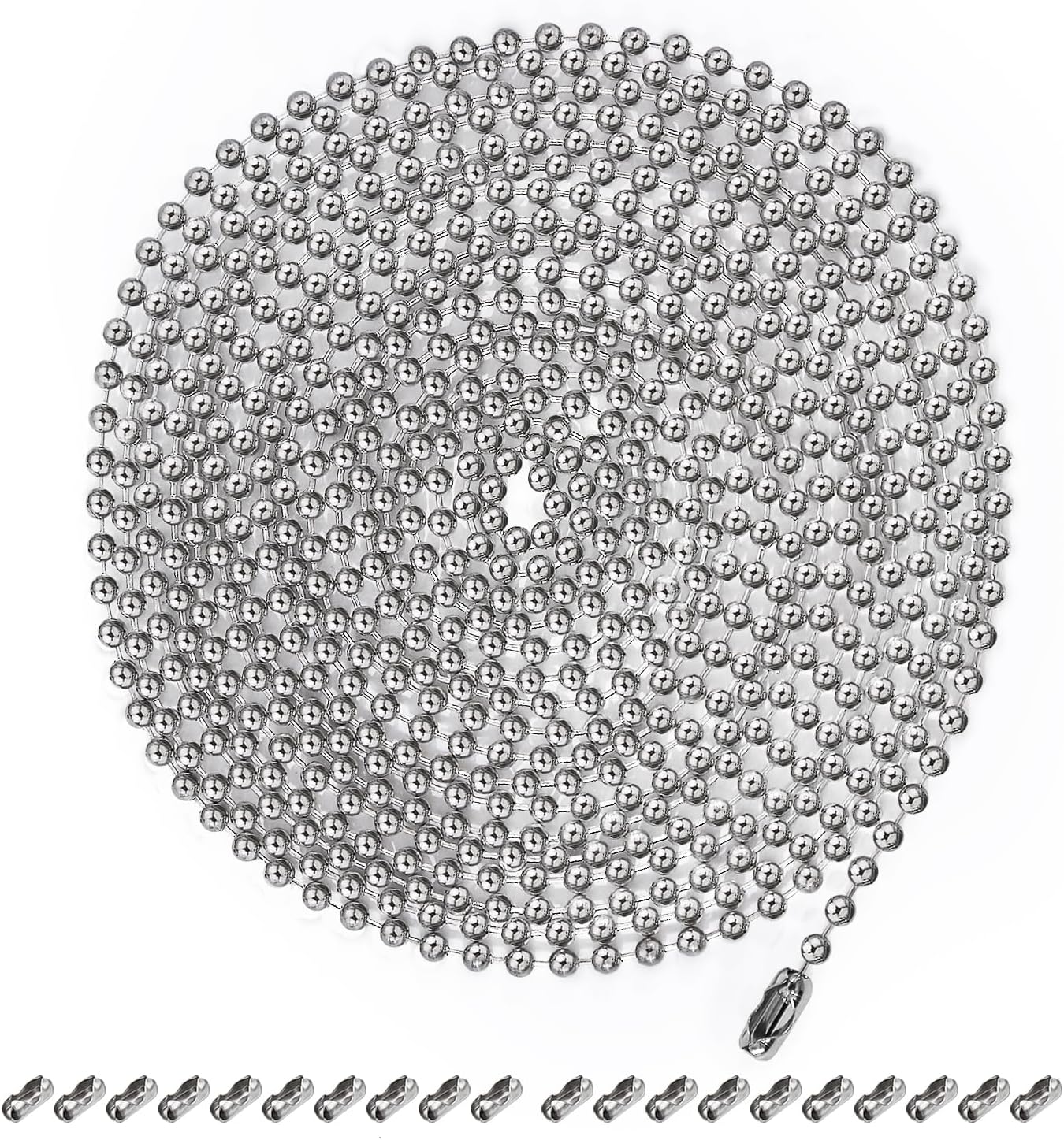 Amazon.com: Pull Chain Extension, 30 Inch, Brushed Nickel Beaded Ball ...