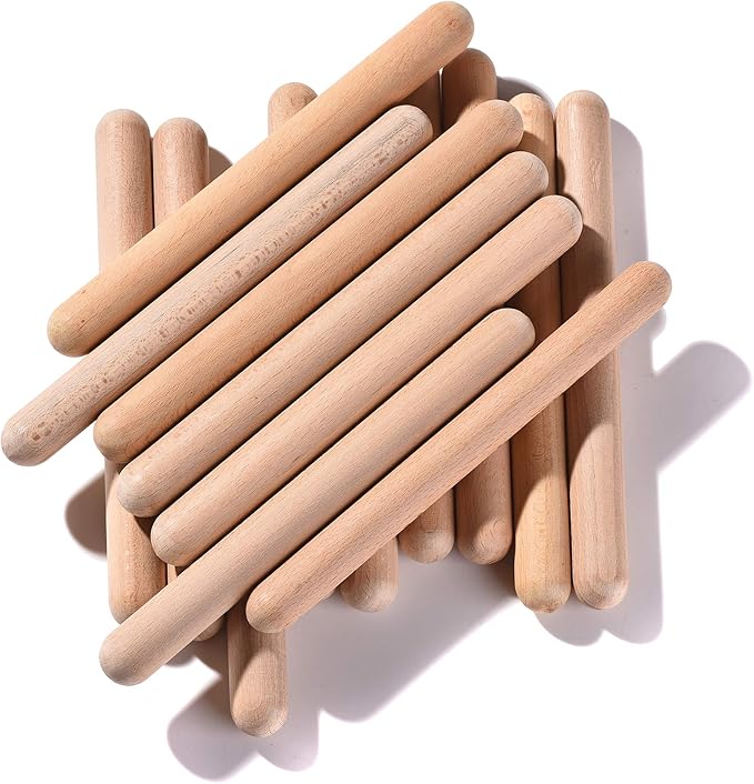 Rhythm Music Lummi Sticks for Kids, 16 Pack Sticks with Carry Bag, 8 ...