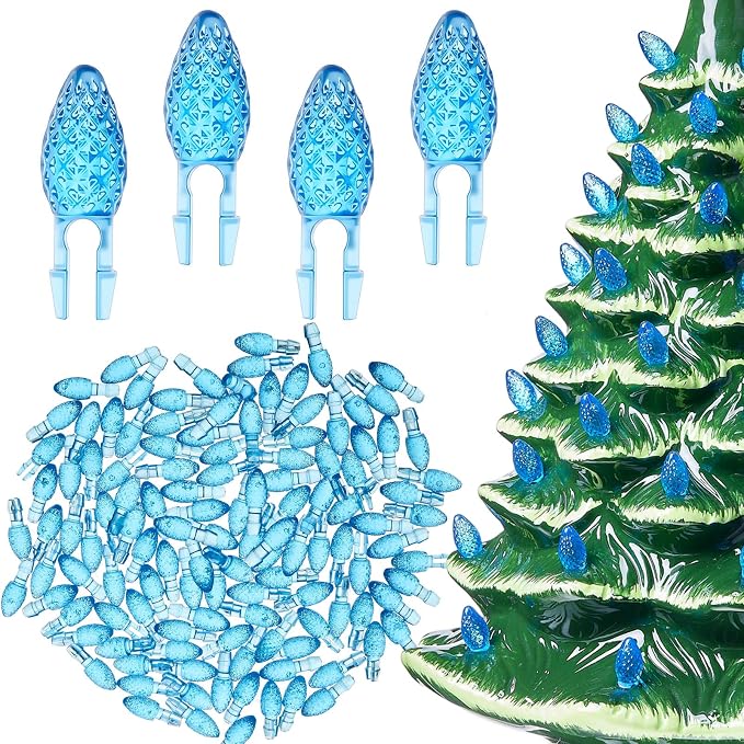 Amazon.com: Boao 120 Pcs Ceramic Christmas Tree Replacement Lights ...
