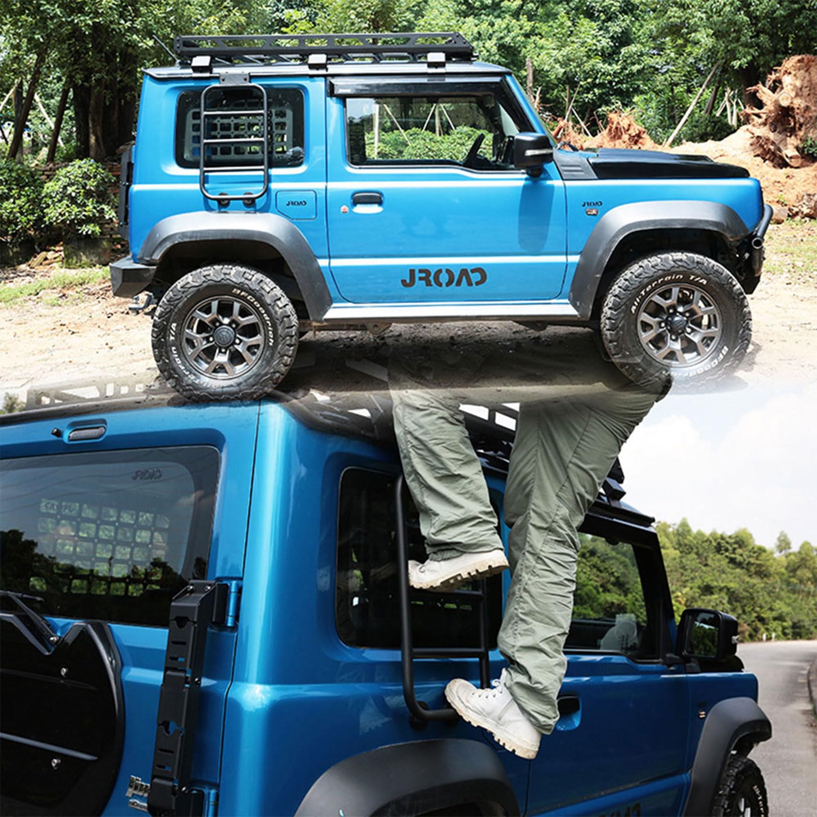 Hummer EV Modifications Side Ladder For 2024-2025 Hummer EV SUV ...