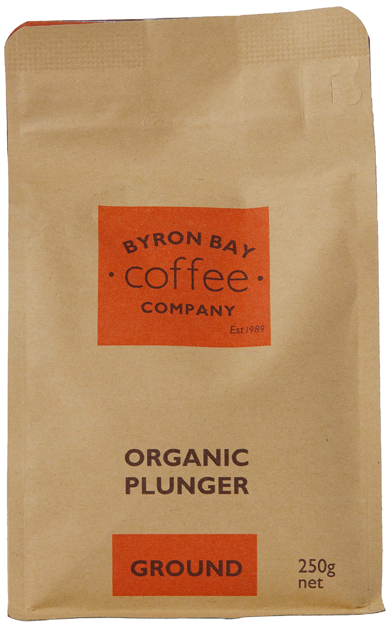 Byron Bay Coffee Company 250g Certified Organic Coffee, Plunger Ground ...
