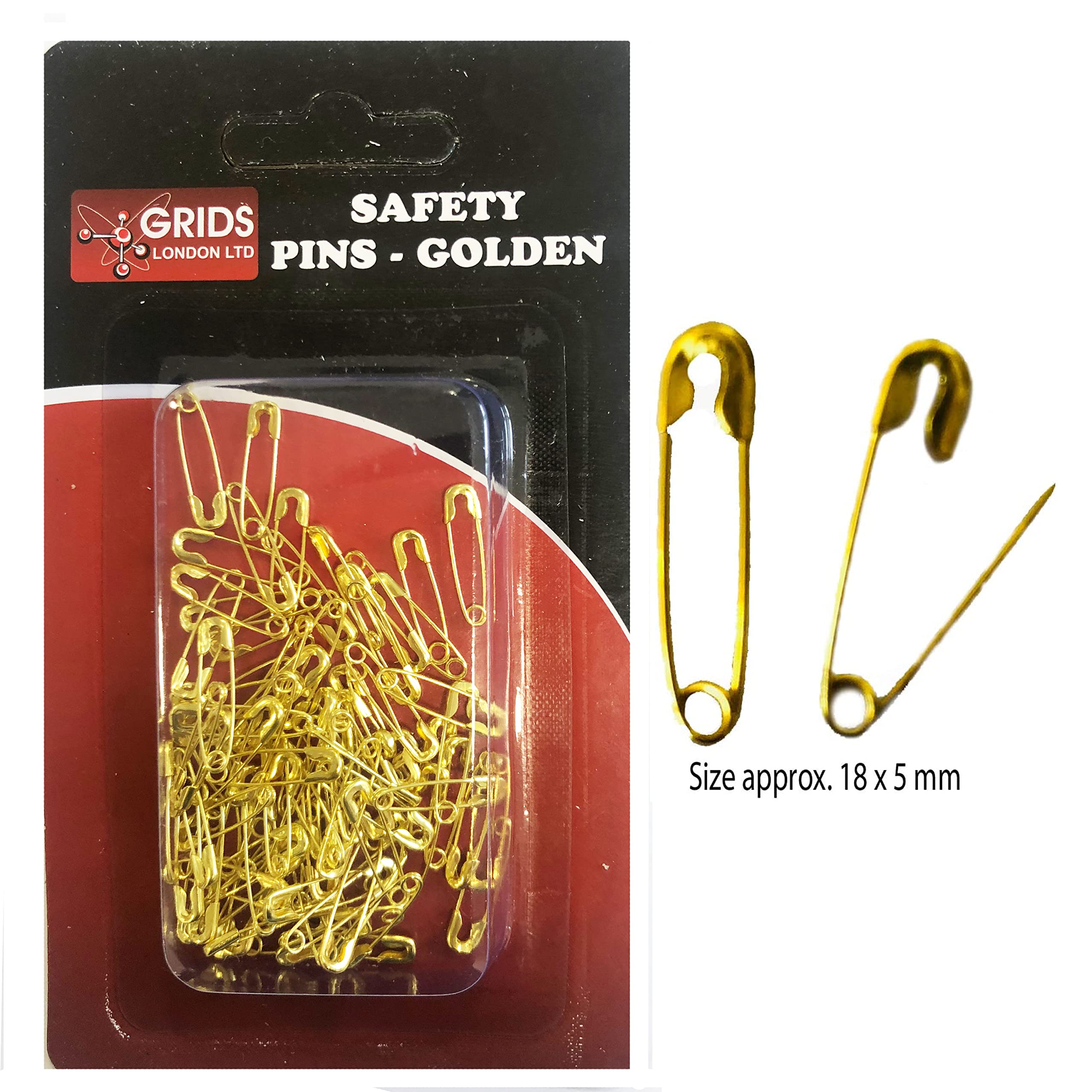 Large Safety Pins Sewing Pins Gold Mini Safety Pins - 500PCS, 19mm Tiny ...