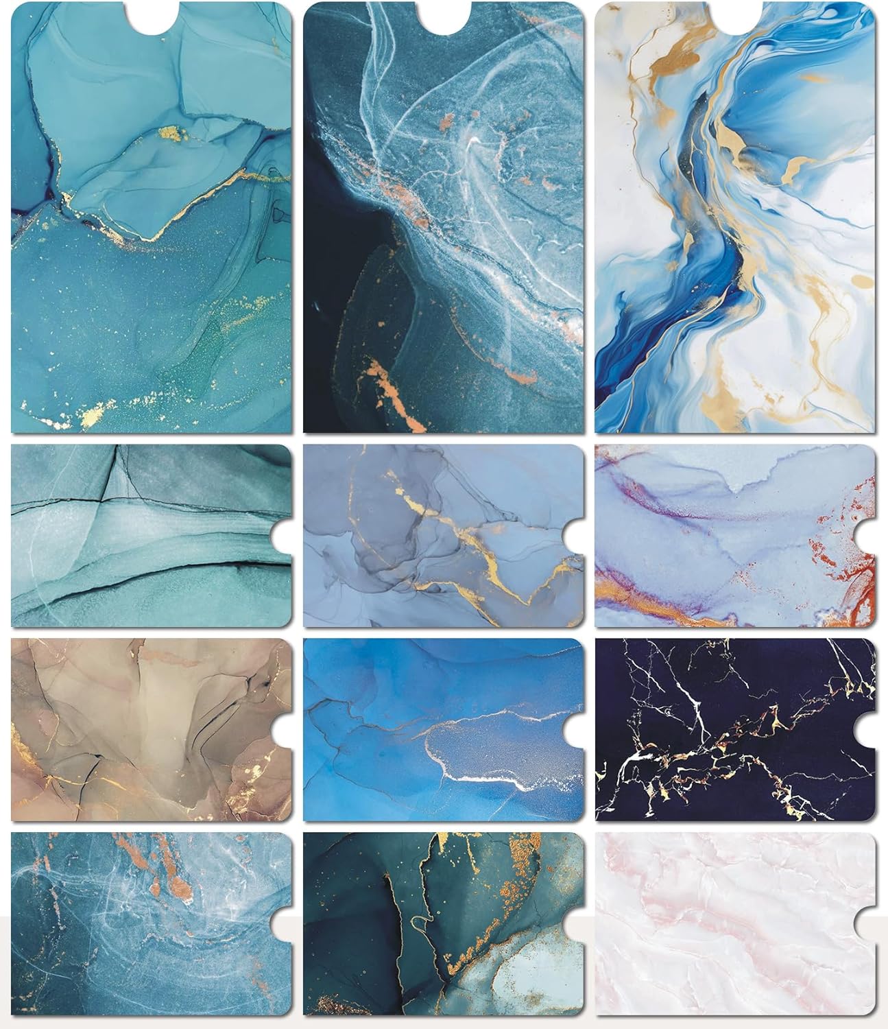 Amazon.com: SMOQYKBW 12 PCS RFID Blocking Sleeves, Credit Card Holder ...