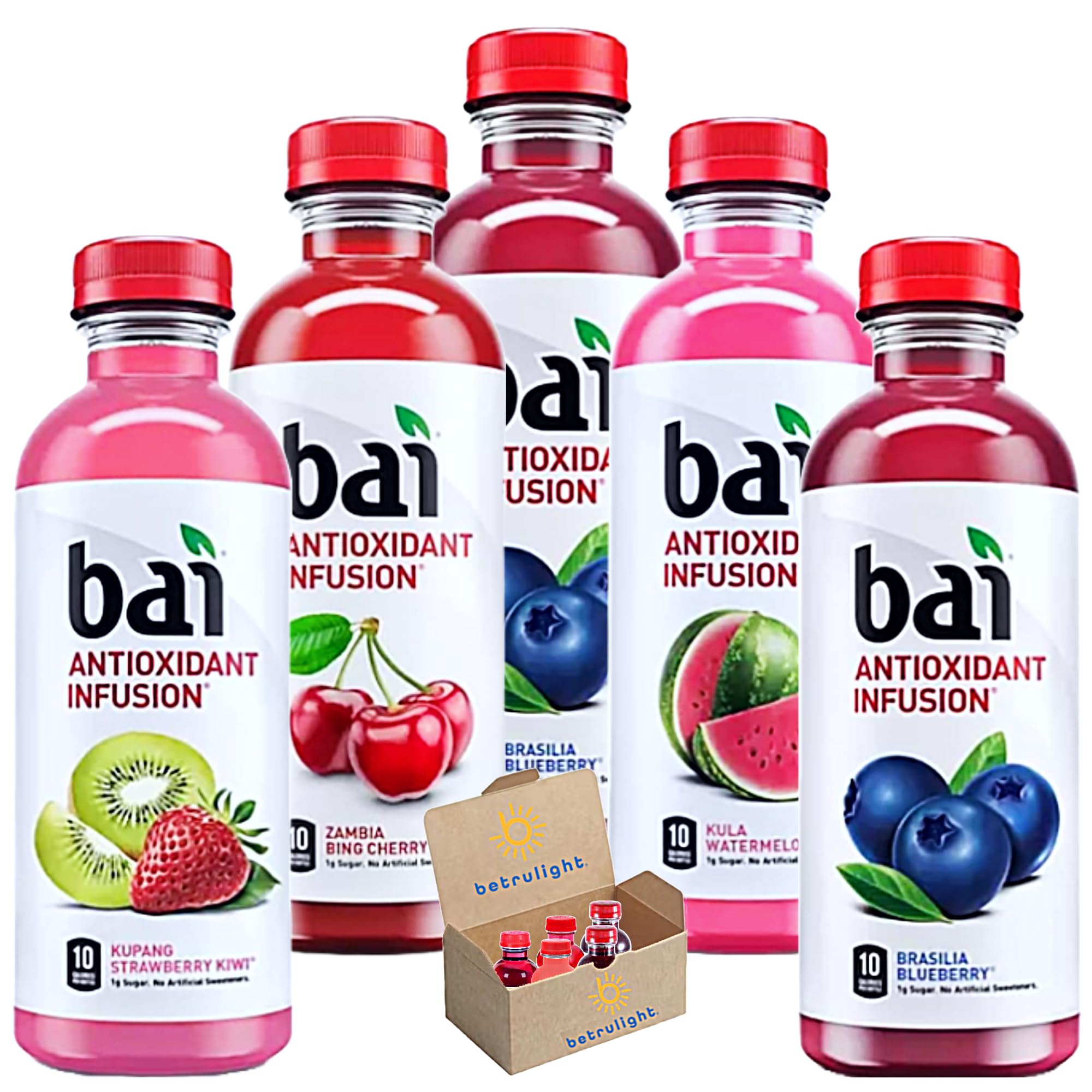 Snapklik.com : Bai Drinks Flavored Water Assortment Of Blueberry