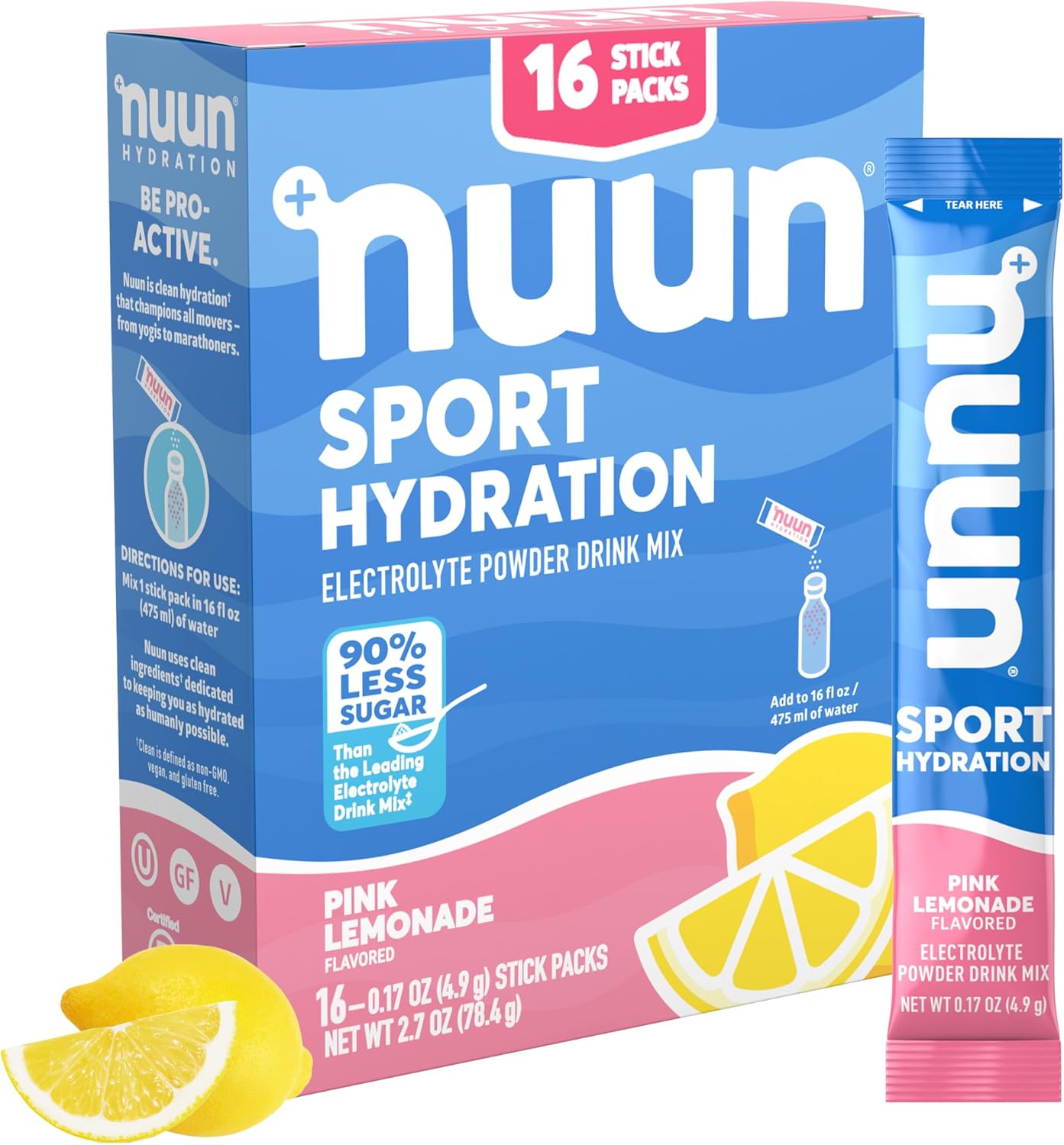 Amazon.com: Nuun Sport Electrolyte Powder Packets - Pink Lemonade ...