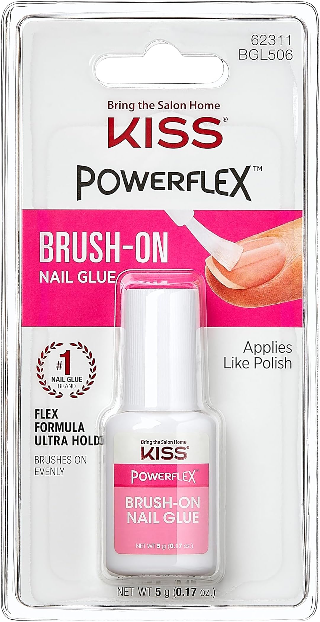 Kiss Powerflex BrUSh-On Nail Glue , 5 G : Amazon.ae: Beauty