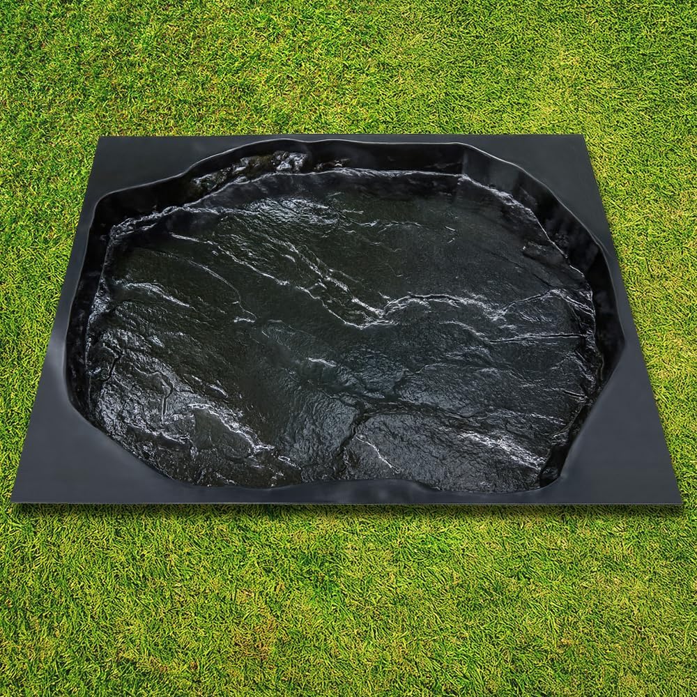 Amazon.com: DIY Stepping Stone Concrete Mold – Big Durable Flagstone ...