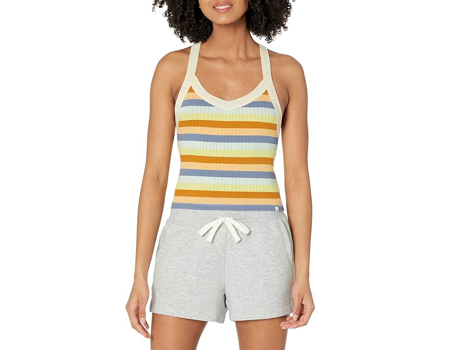 Rip Curl Day Break Rib Tank (Navy) Women's Clothing International Shipping