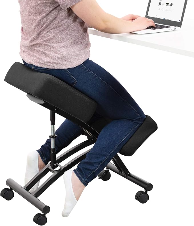 Amazon.com: VIVO Kneeling Chair with Wheels, Adjustable Ergonomic Stool ...