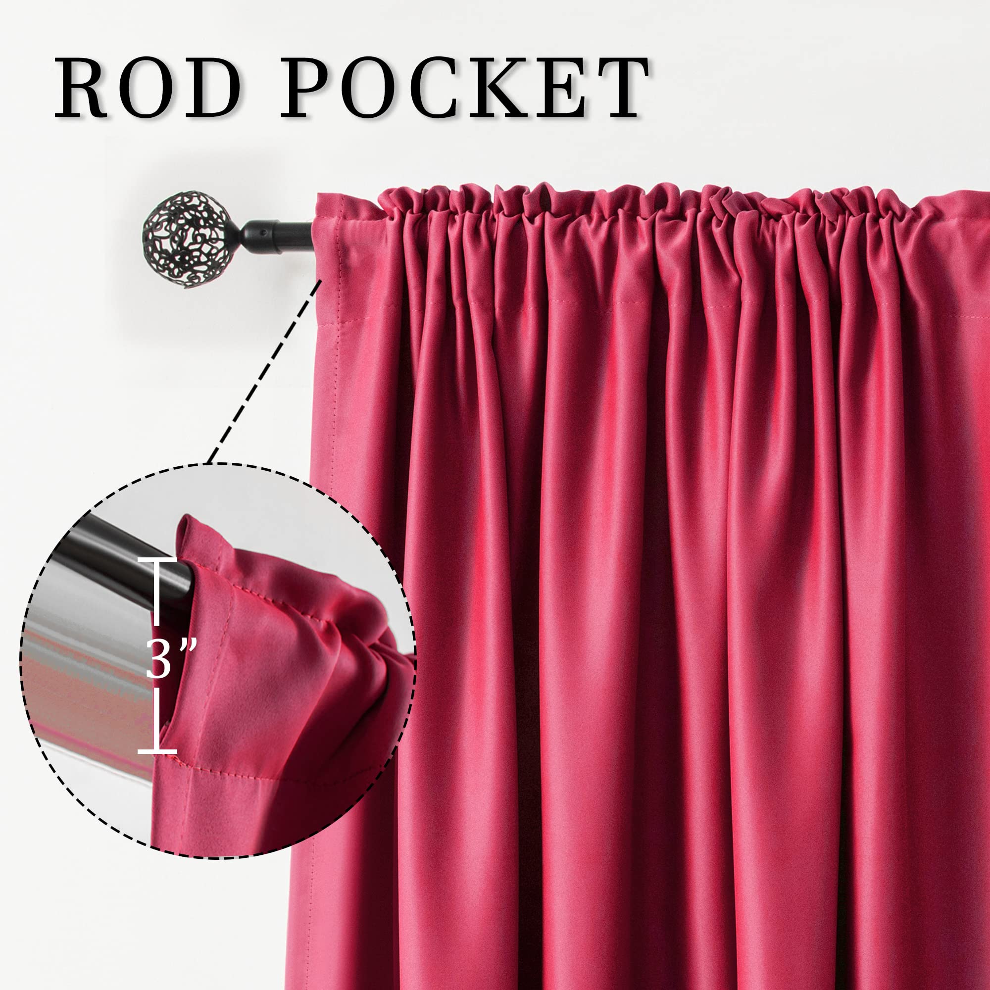 Hot Pink Curtain Panels