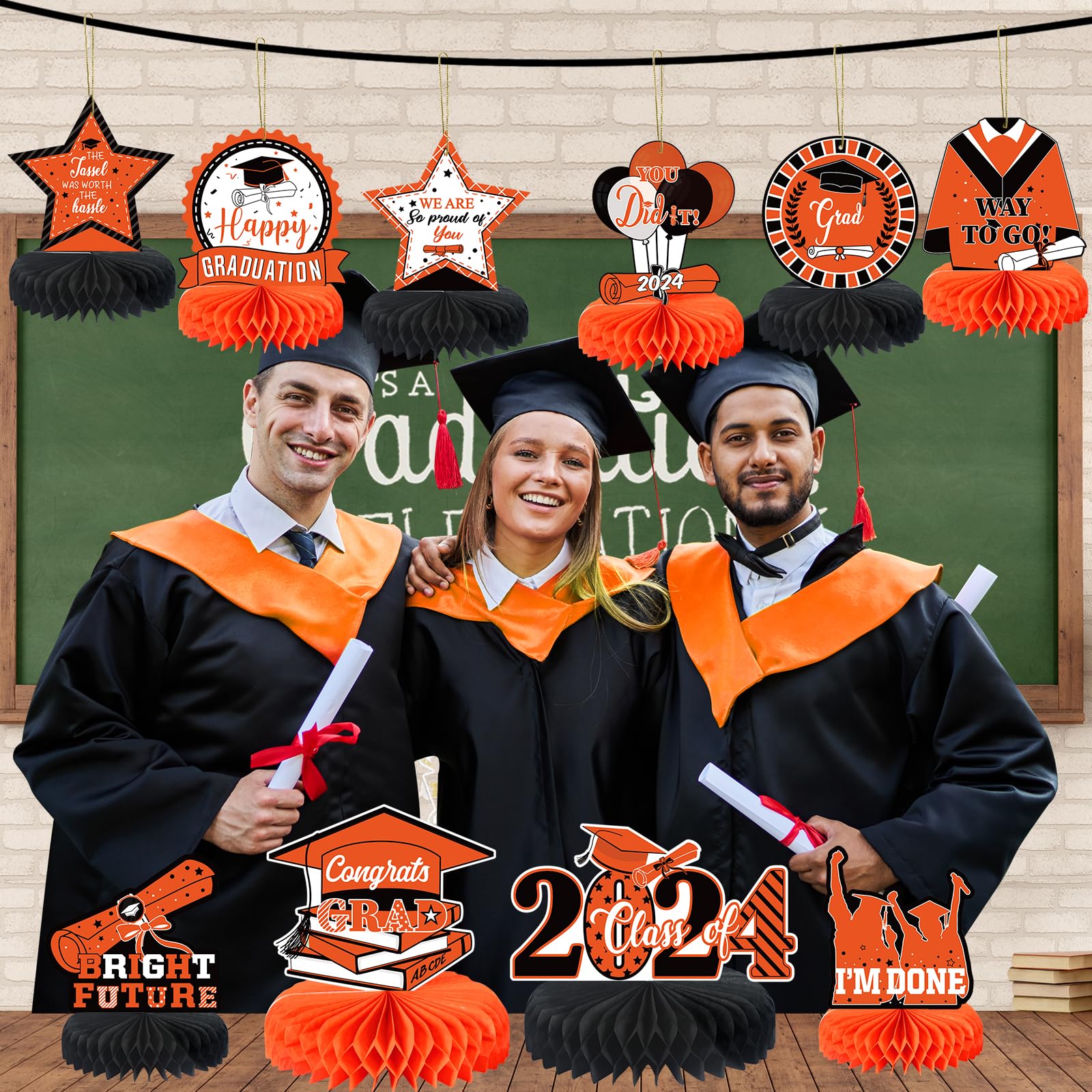 Snapklik.com : 10PCS Graduation Party Decorations Class Of 2024 ...
