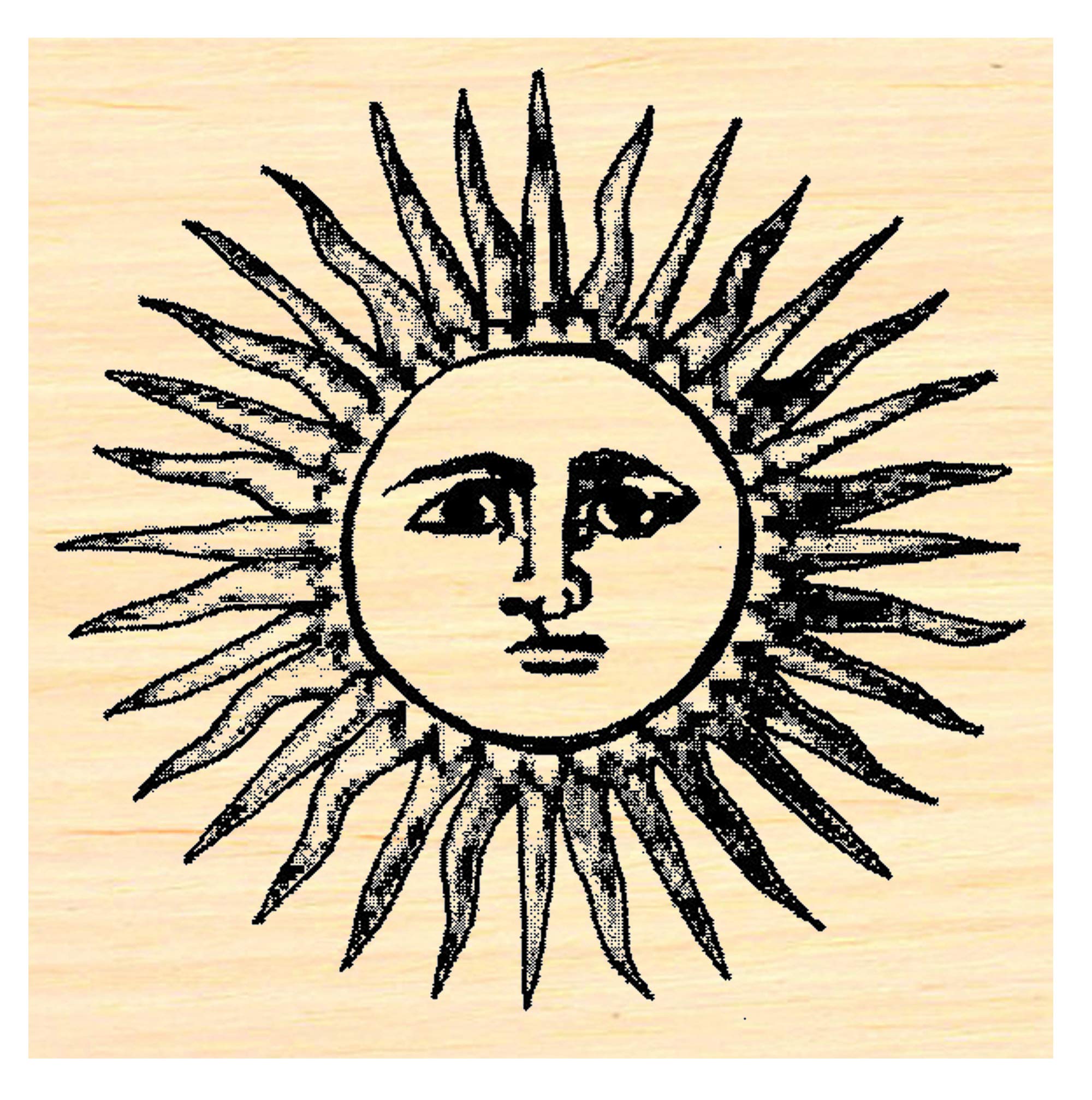 Amazon.com: P34 Sun - Celestial Rubber Stamp : Arts, Crafts & Sewing