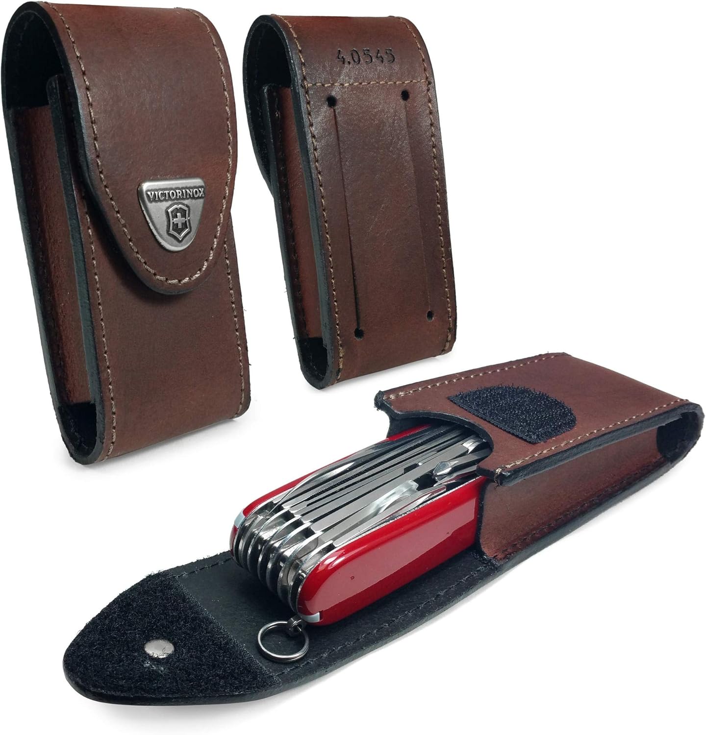 Victorinox Personalised Genuine Leather Belt Pouch/Sheath Compatible ...