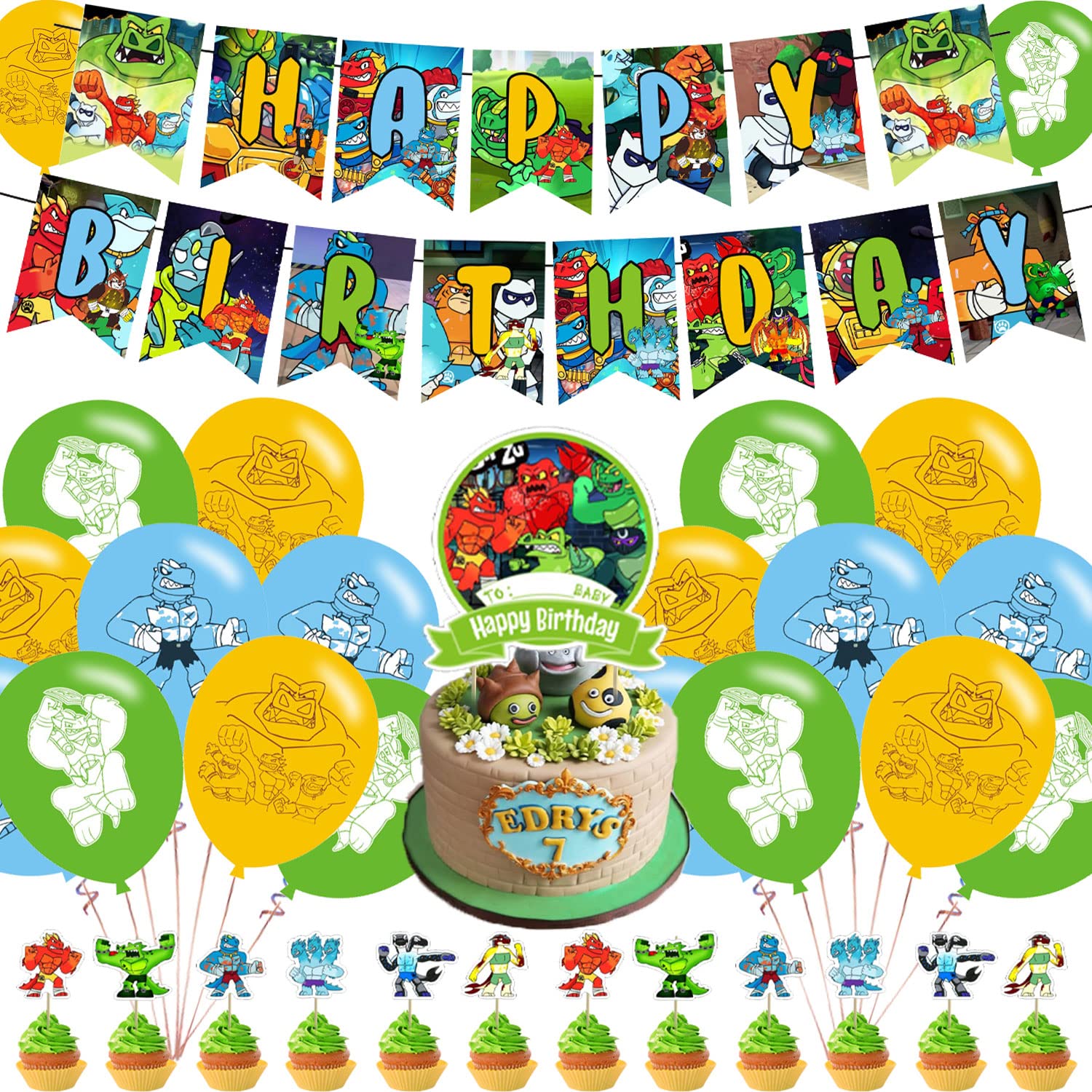 Heroes Of Goo Jit Zu Theme Party Decorations Heroes Goo | Desertcart ...