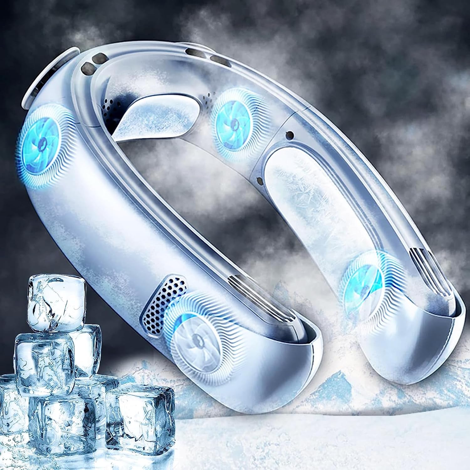 Amazon.com: Neck air Conditioner Fan,3D Airflow Neck fan With Cooling ...