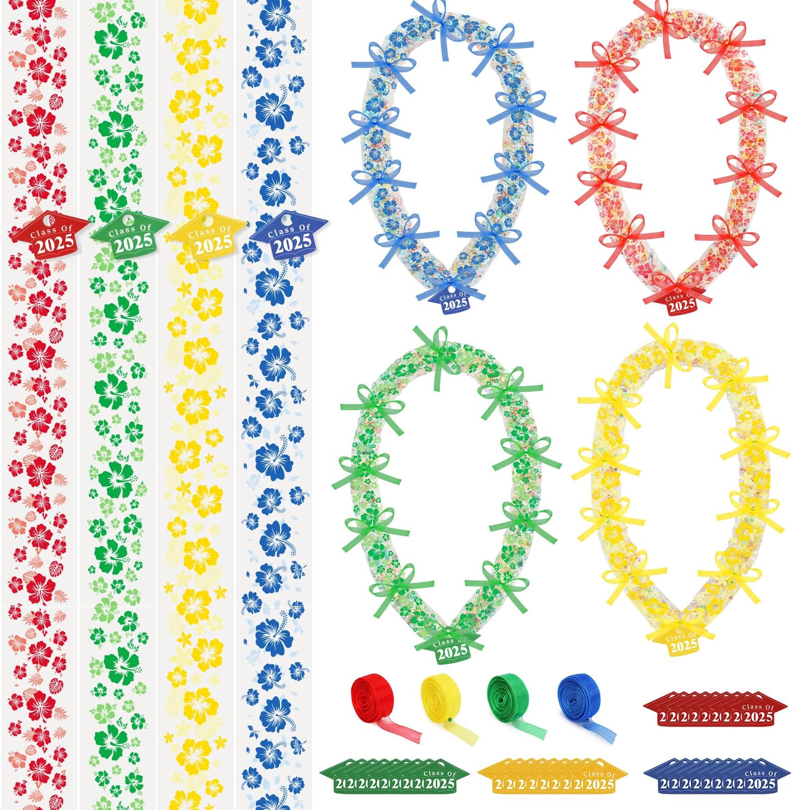 Amazon.com : Kisston Graduation Candy Lei Making Kit Hawaiian Candy Lei ...