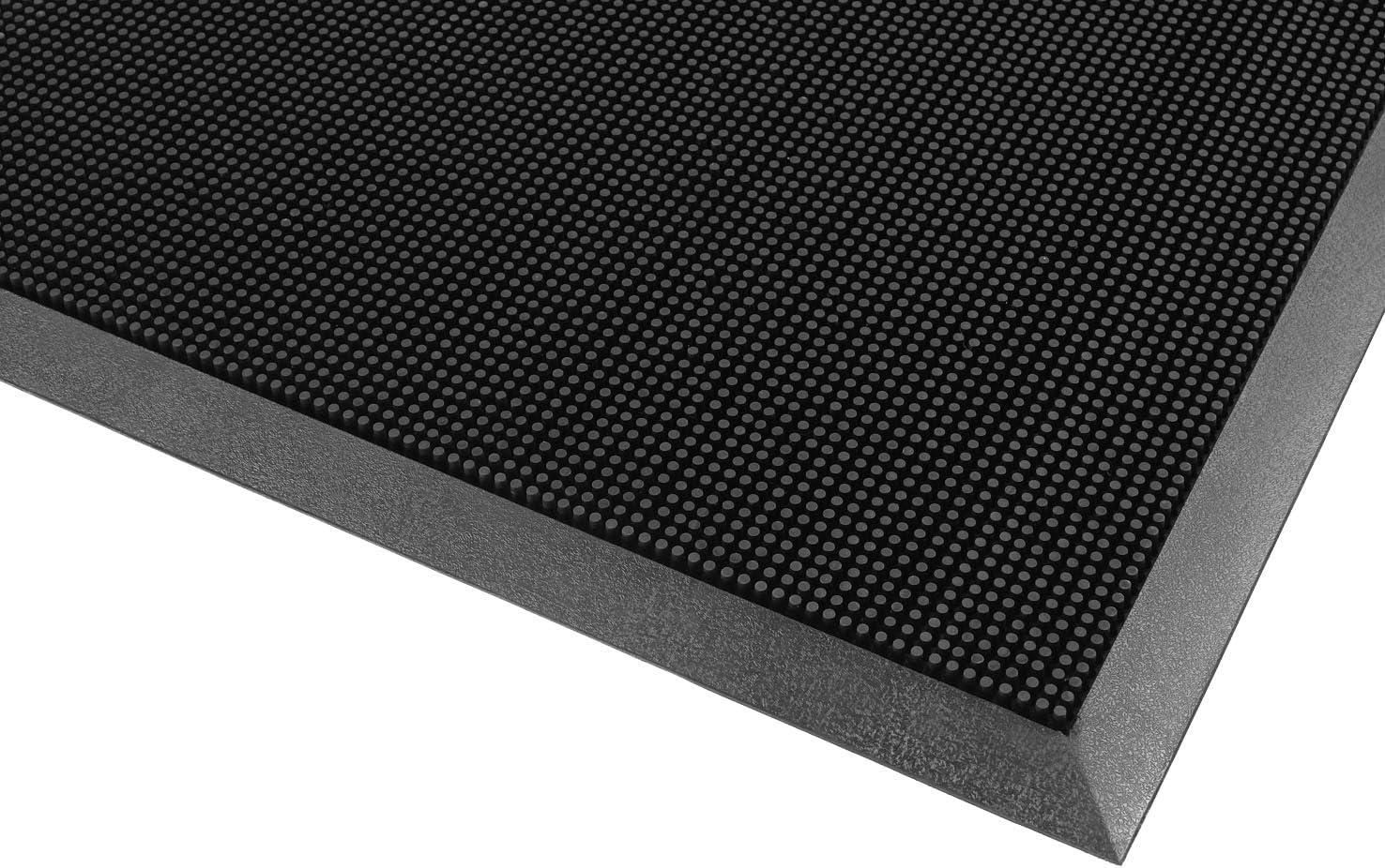 Black Heavy Duty Rubber Bristle Brush Mat - 60 x 80cm : Amazon.co.uk ...