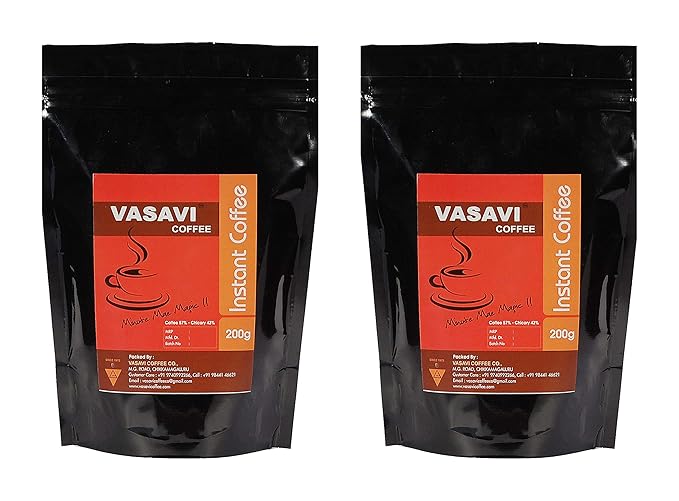 VASAVI Instant Coffee Powder - (200 g) Pack of 2 : Amazon.in: Grocery ...