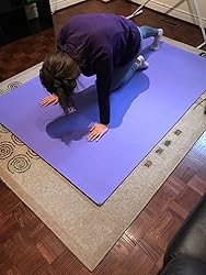 Odoland Large Exercise Mat 72'' x 48'' (6'x4') x6mm for Pilates ...