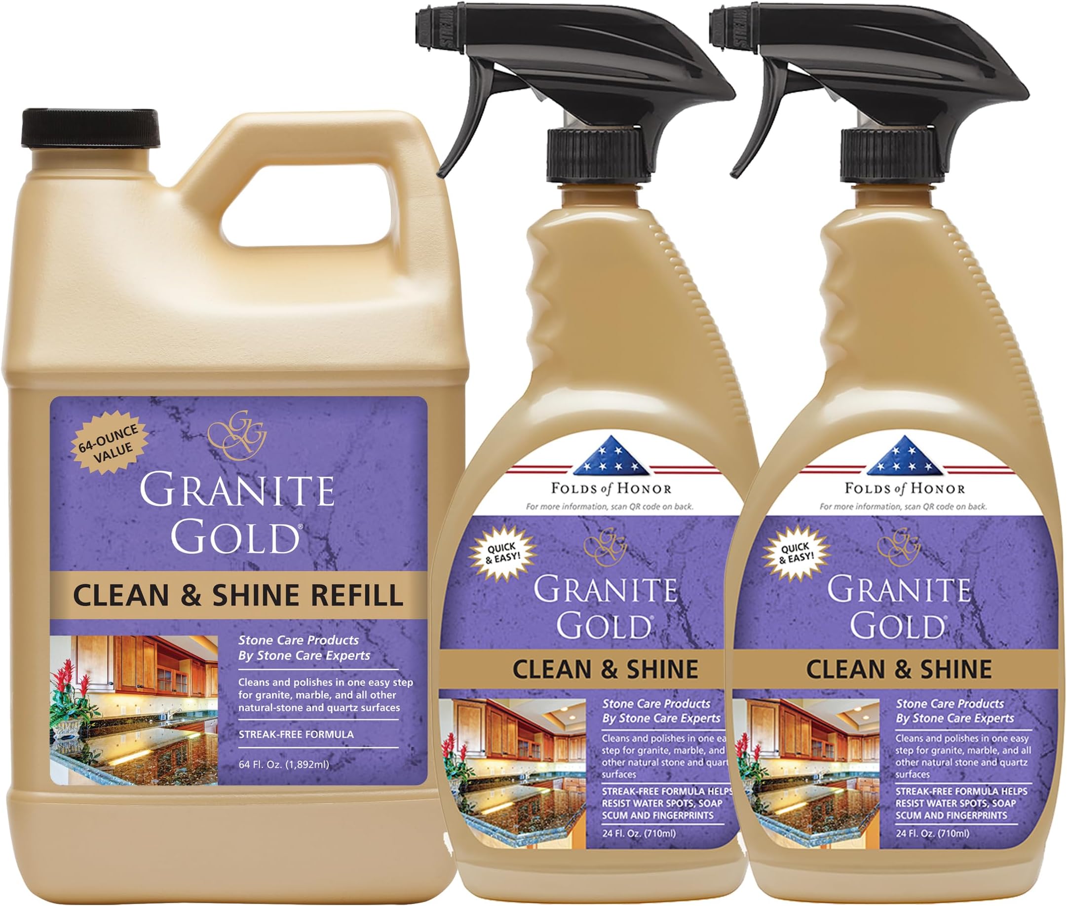 Amazon.com: Granite Gold Daily Cleaner Streak-Free Cleaning for Granite ...