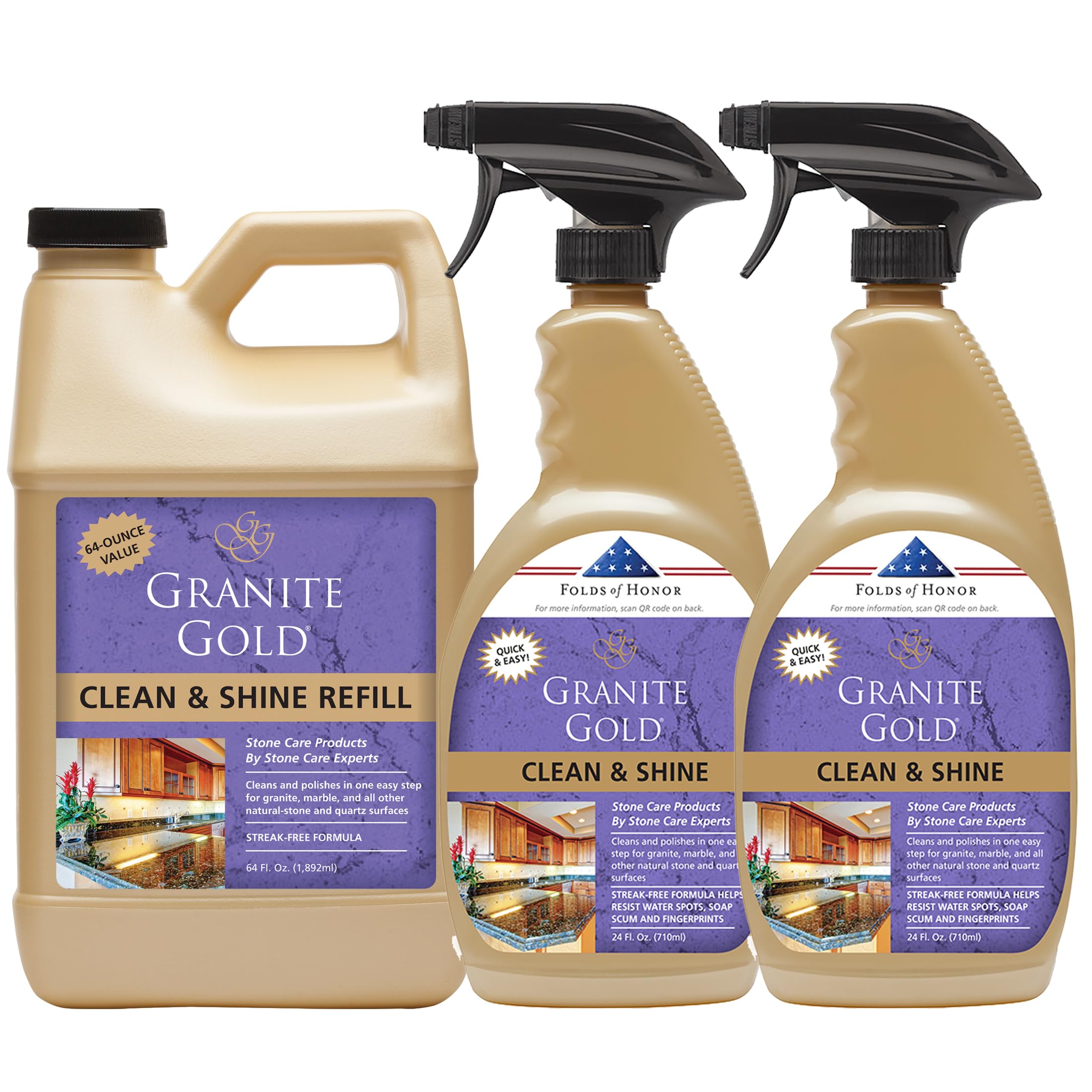 Amazon.com: Granite Gold Clean and Shine Spray for Granite, Marble ...