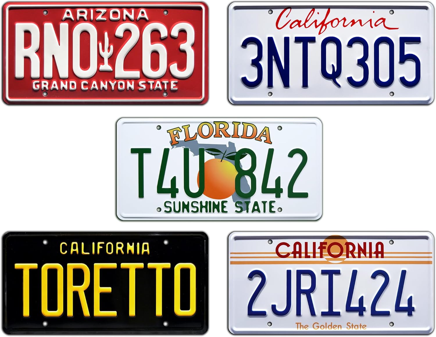 Amazon.com: The Fast and The Furious | Metal Stamped License Plates ...