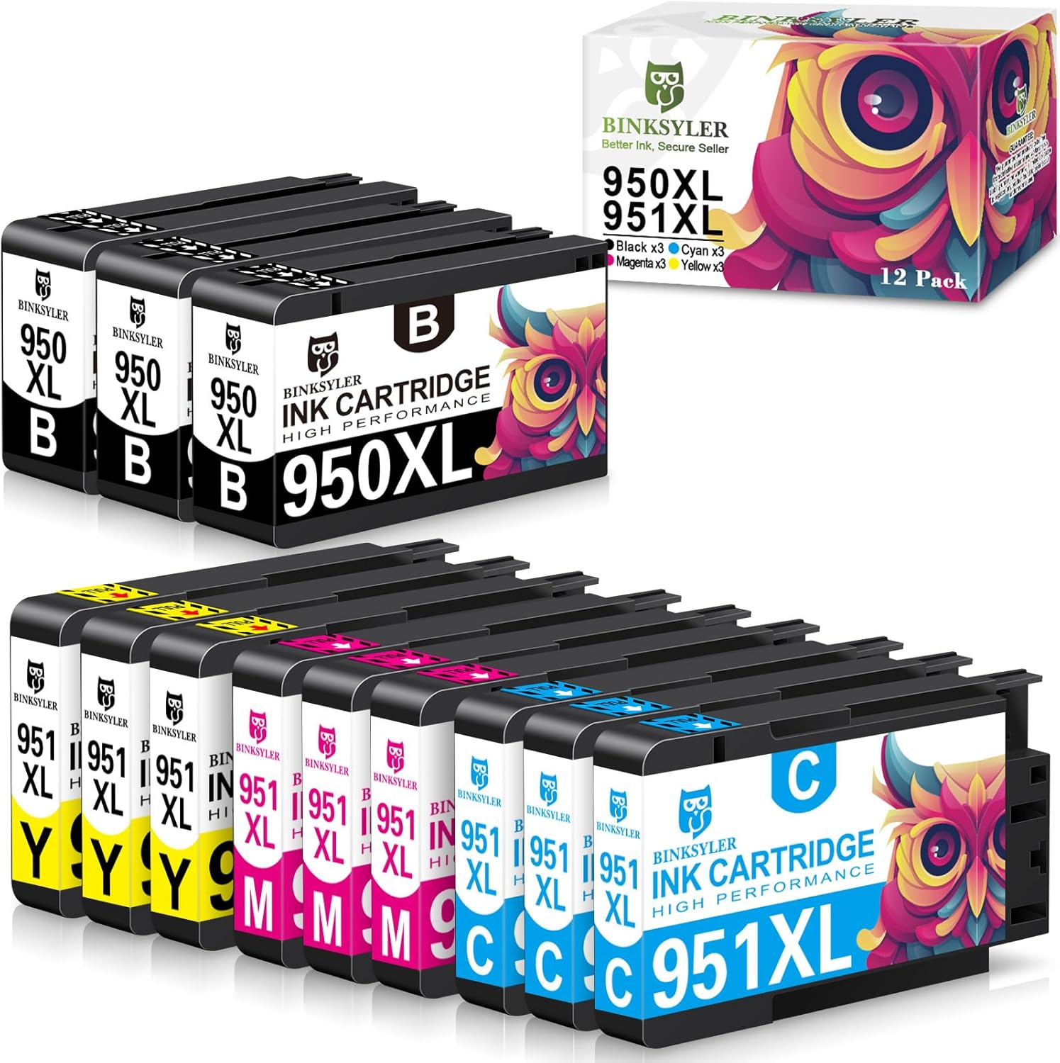 Amazon.com: 950XL 951XL 950 951 Ink Cartridges Work for HP Officejet ...