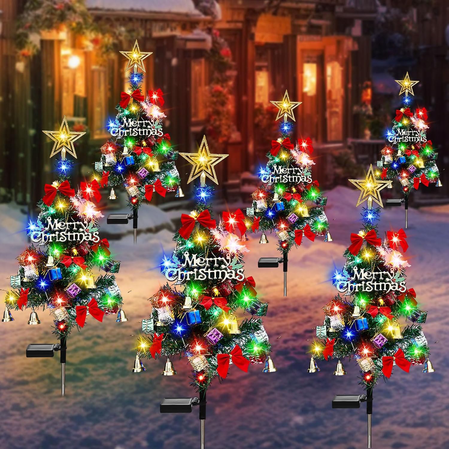 Pathway Lights Outdoor Christmas Tree
