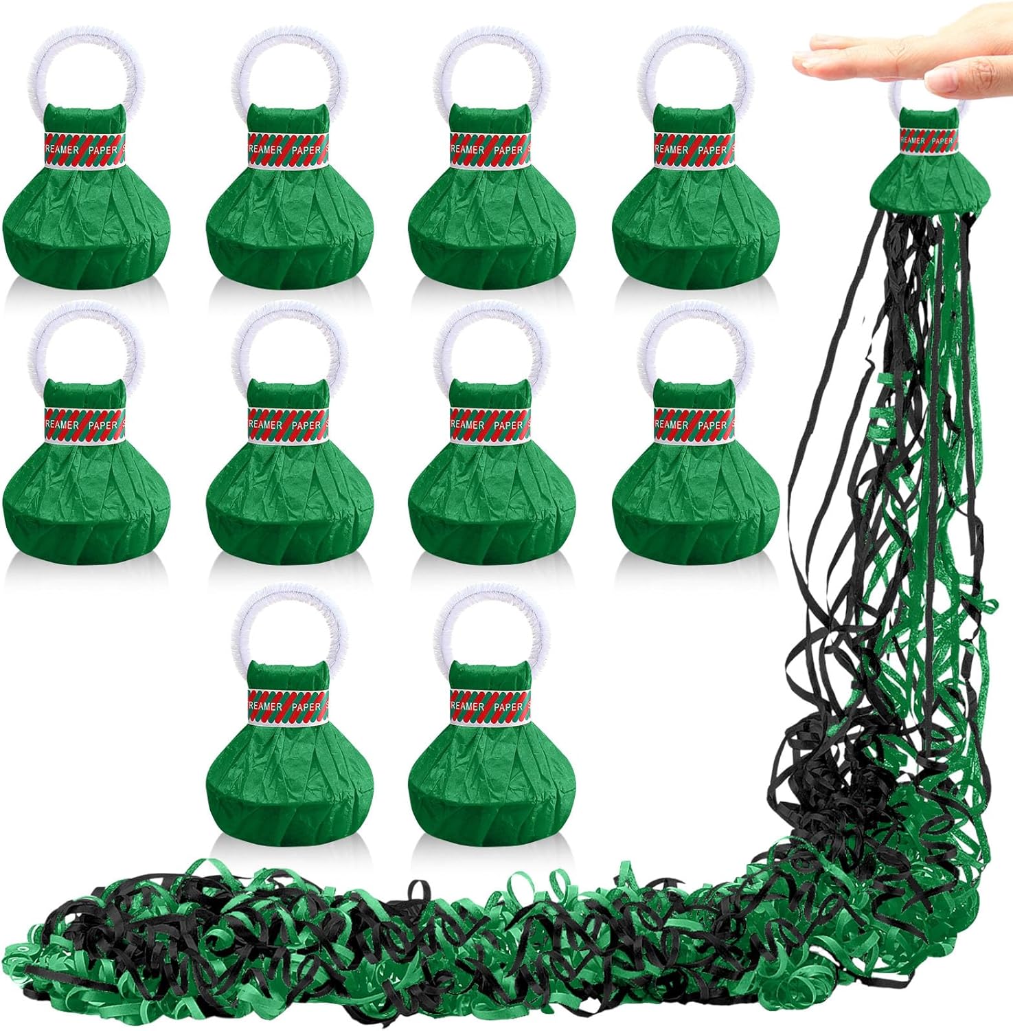 Amazon.com: WinnerWhy 10 Pack Graduation Throw Streamers Colorful Hand ...