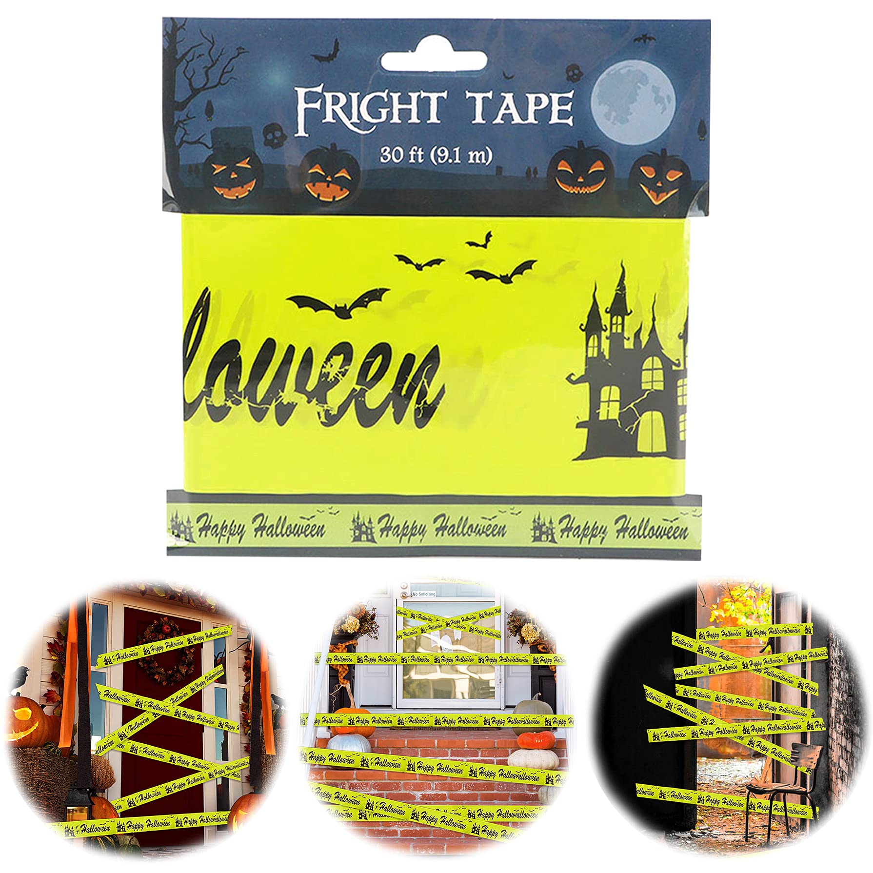 Buy Sheehow Caution Tape, 30ft Haunted House Warning Tape Safety ...