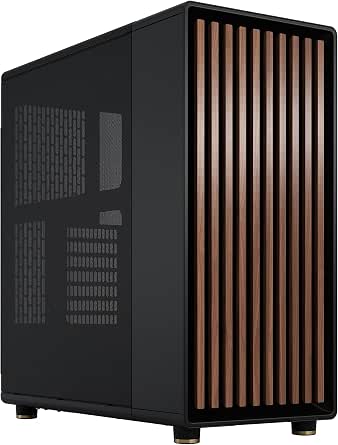 Fractal Design North Charcoal Black - Wood Walnut Front - Mesh Side ...