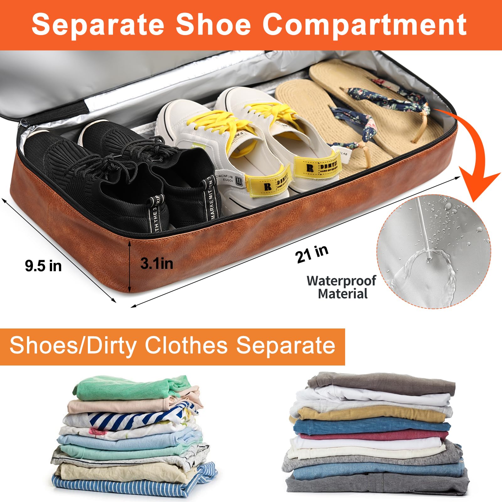 Snapklik.com : IBFUN Weekender Bags For Women, 21" Weekender Travel Bag ...