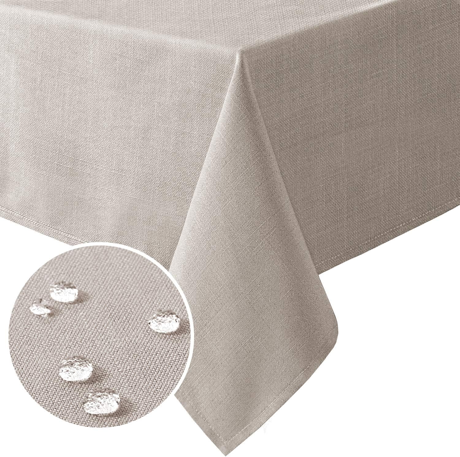 Amazon.com: Biscaynebay Textured Fabric Tablecloths 70 X 70 Inches ...