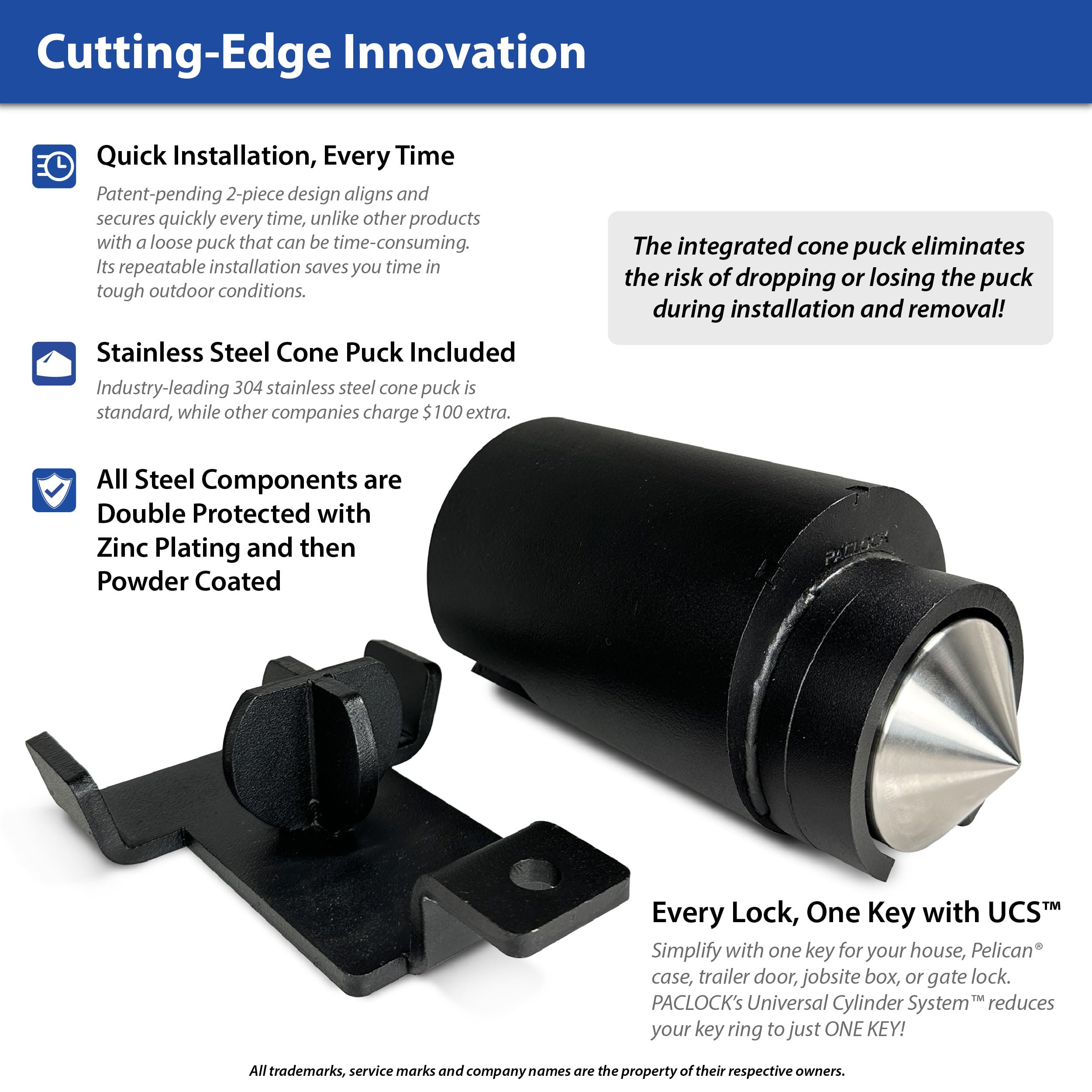 Snapklik.com : s UCS-77S-BUL-2516, High Security Trailer-Coupler Lock ...