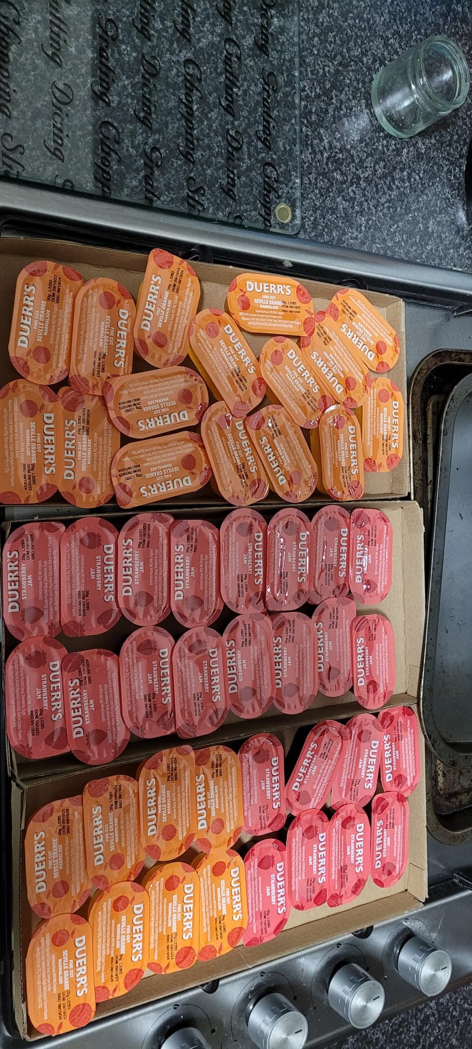 48 Assorted Duerr's Jam Individual Mini Pots 20g Per Portion ...