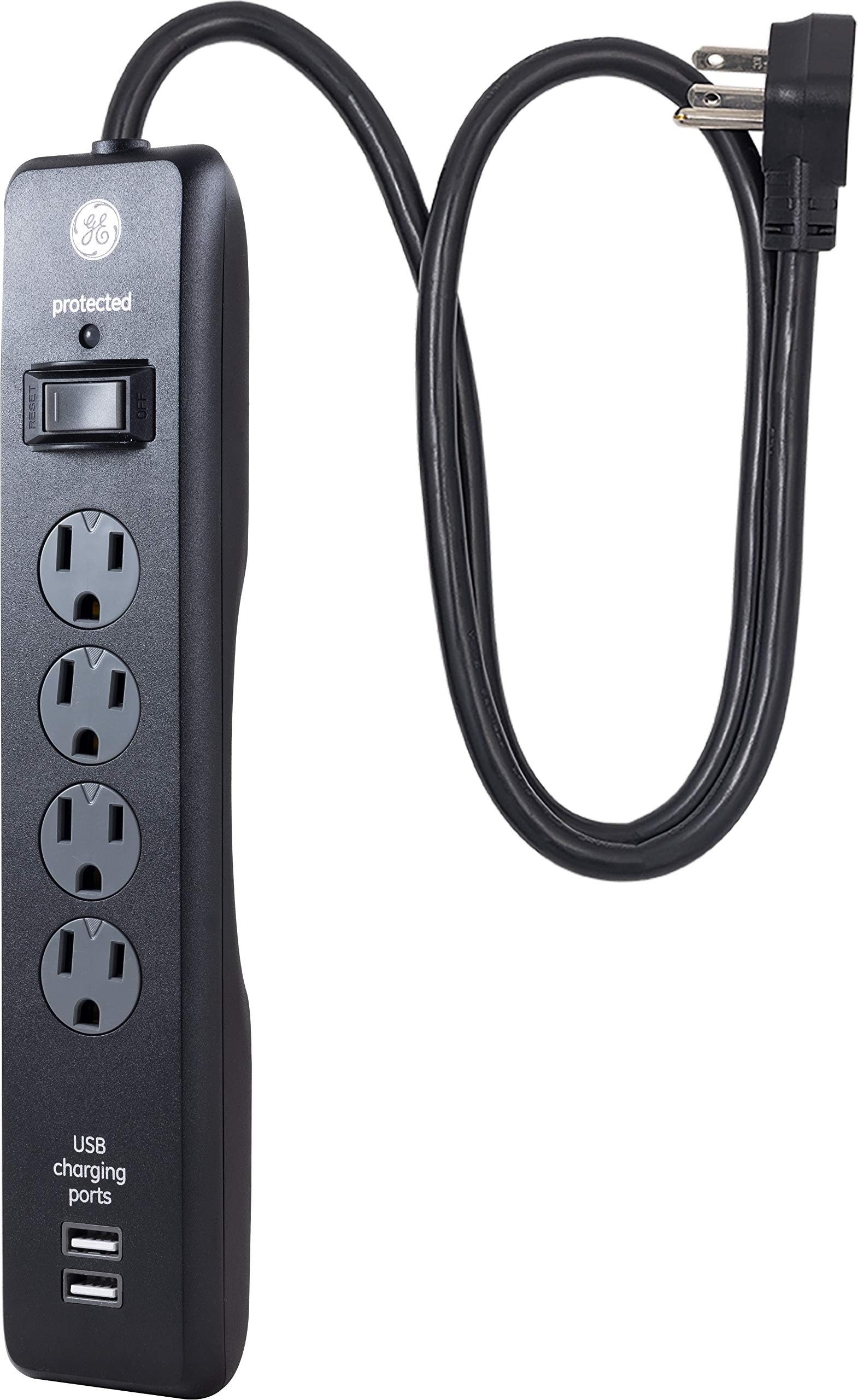Amazon.com: GE 6-Outlet Surge Protector, 6 Ft Extension Cord, Power ...
