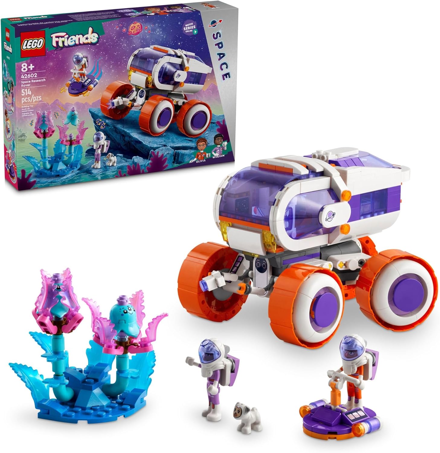 Amazon.com: LEGO Friends Space Research Rover Space Toy and Science ...