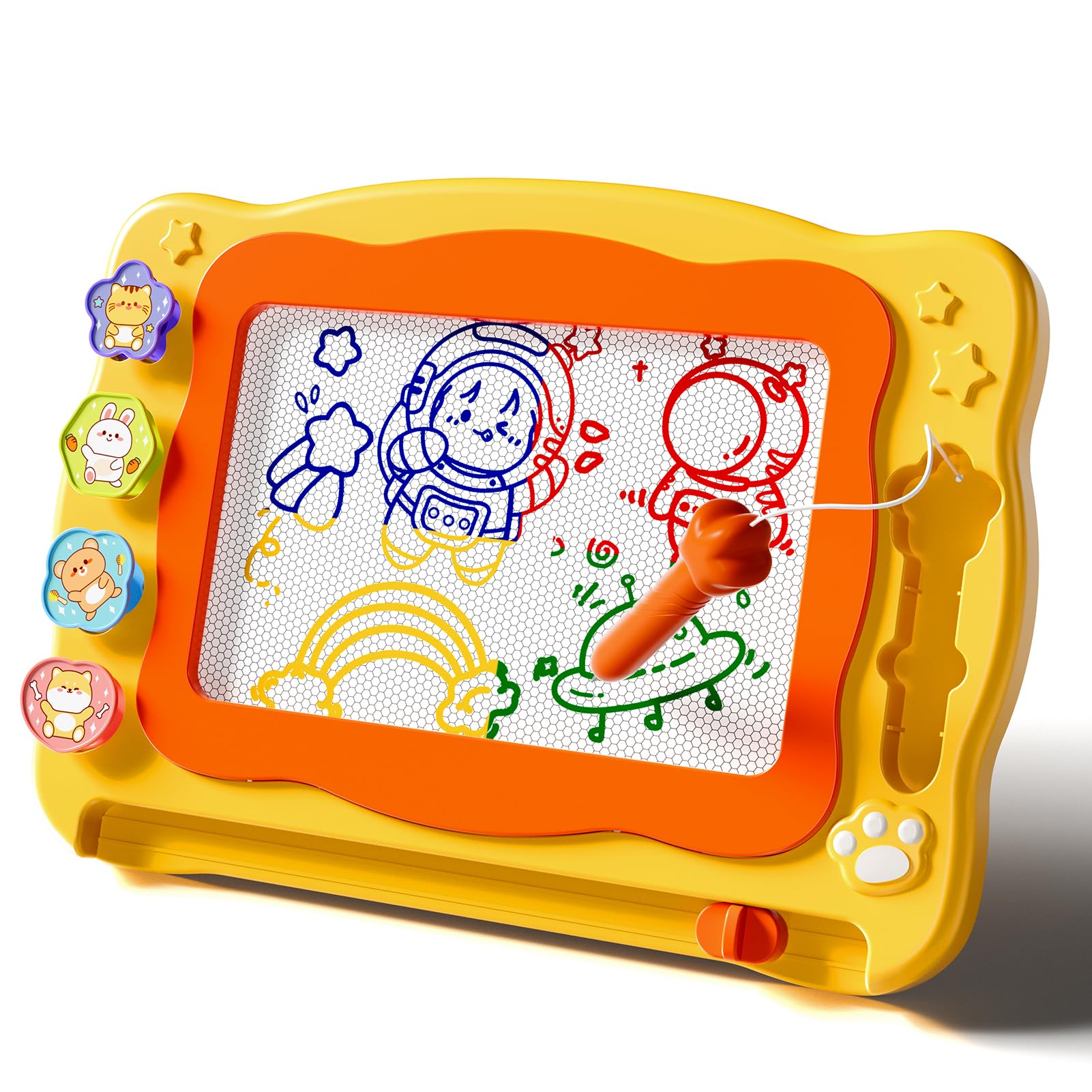 Amazon.com: Large Magnetic Drawing Board for Toddlers, Magnetic Doodle ...