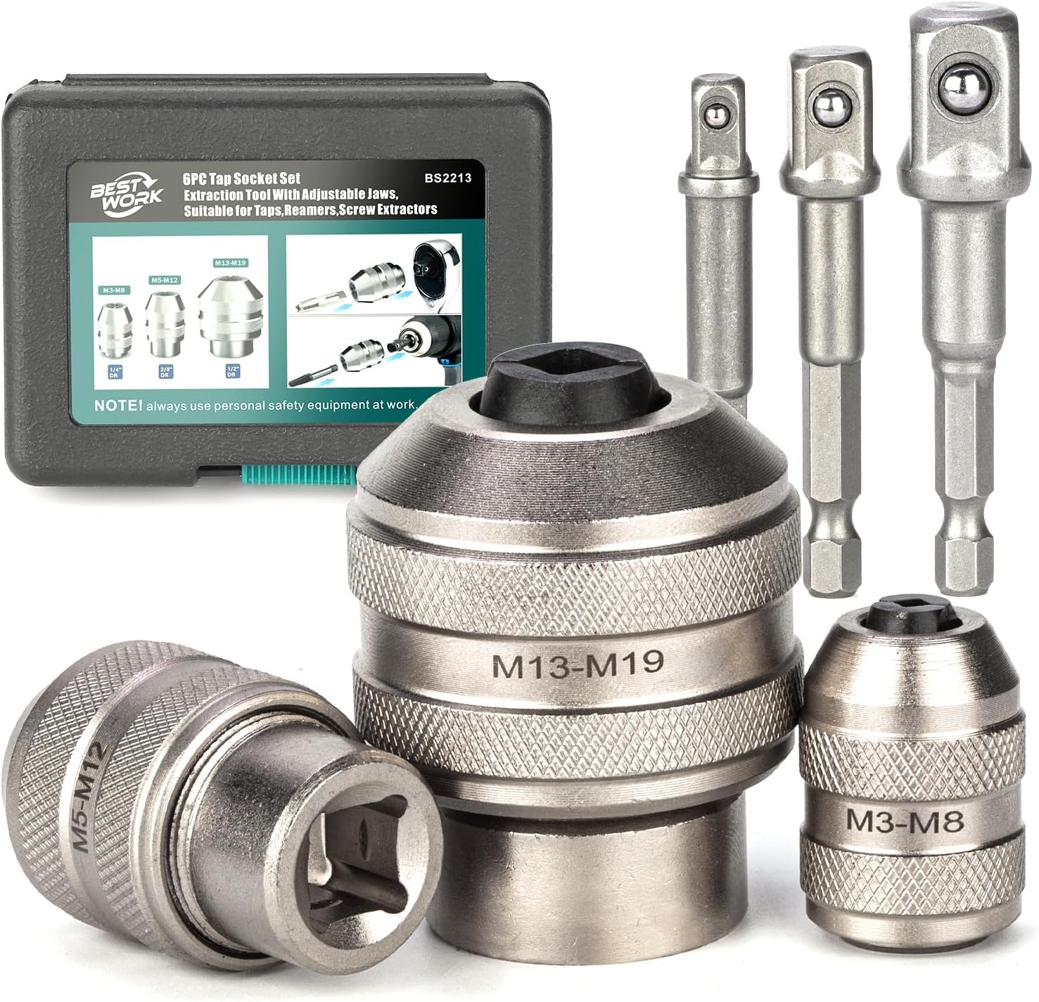 Amazon.com: 71670 Large Tap Socket Set, 5 PC. Tap Socket Adapter ...