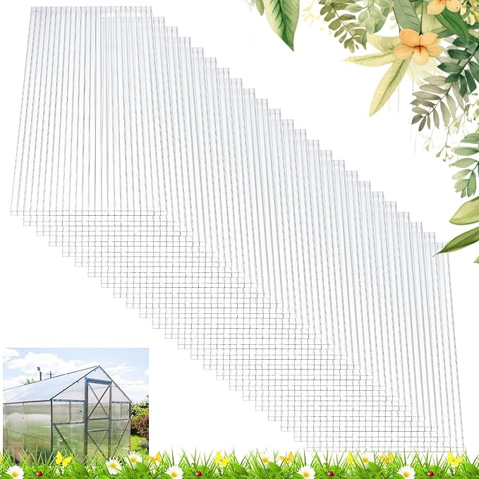 Amazon.com : Tatuo 24 Pack Polycarbonate Greenhouse Panels ...
