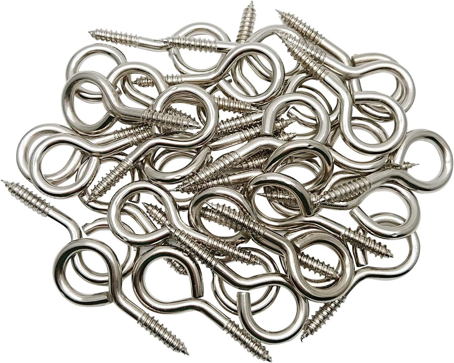 Amazon.com: Axe Sickle 2 Inch Screw Eyes Metal Eye Hooks Small Eyelet ...