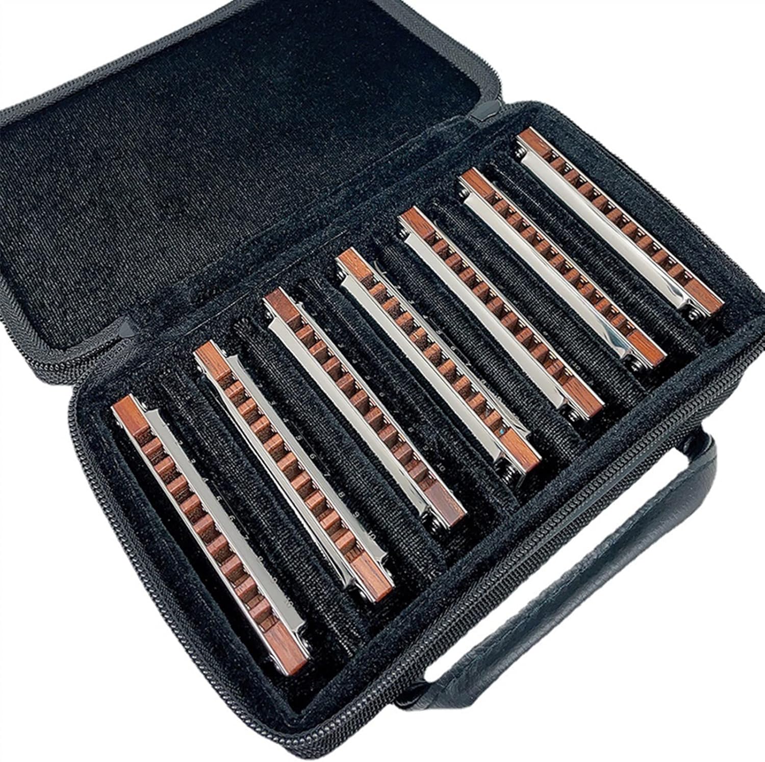Amazon.com - Harmonica Wood Comb Set for 7 Keys Harmonica Diatonic ...