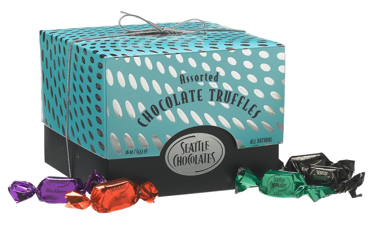 Amazon.com: Seattle Chocolates Assorted Truffles, 16-Ounce Aqua Gift ...