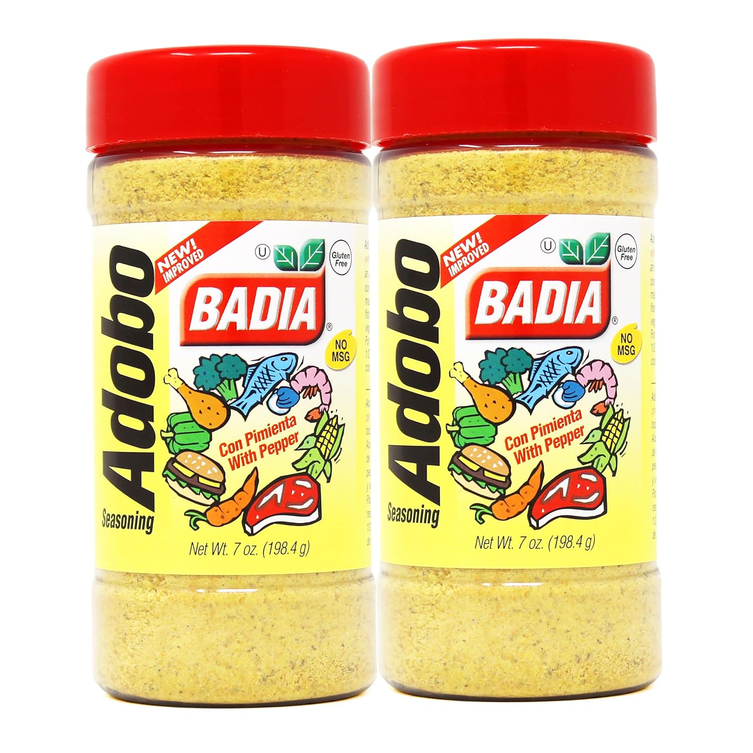 Amazon.com : Badia Adobo with Pepper, 7 oz - Palatize Pack of 2 ...