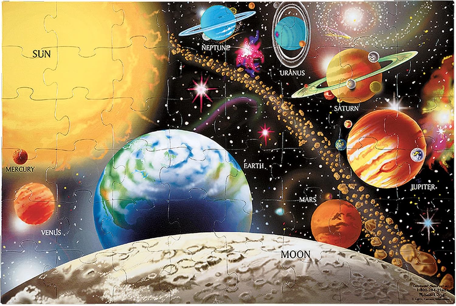 Amazon.com: Melissa & Doug Solar System Floor Puzzle (48 pcs, 2 x 3 ...