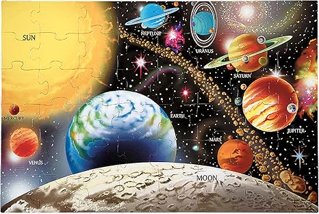 Amazon.com: Melissa & Doug Solar System Floor Puzzle (48 pcs, 2 x 3 ...