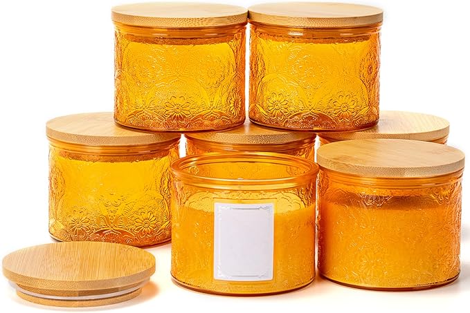 Amazon.com: Art Secret 9 Pack Mandala Embossed Glass Candle Container ...